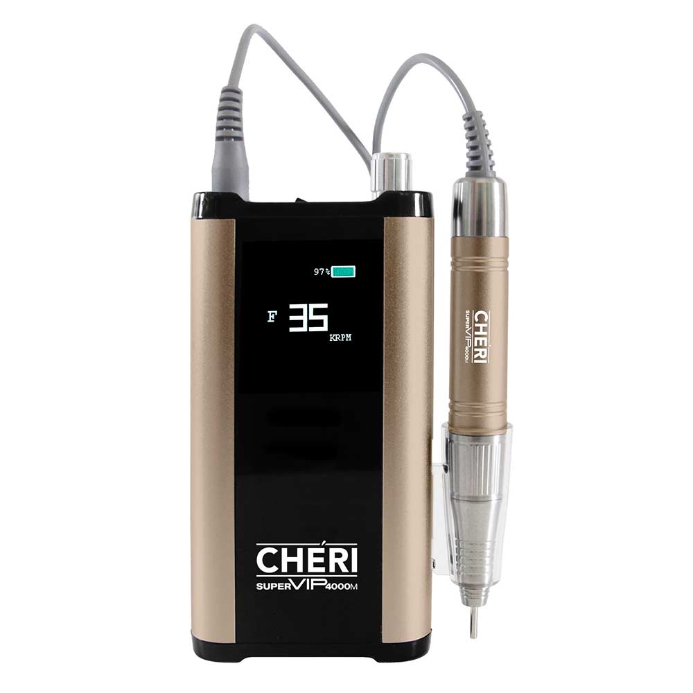 CHERI Portable Nail Drill - Super VIP 4000M 35,000rpma – Skyline Beauty ...