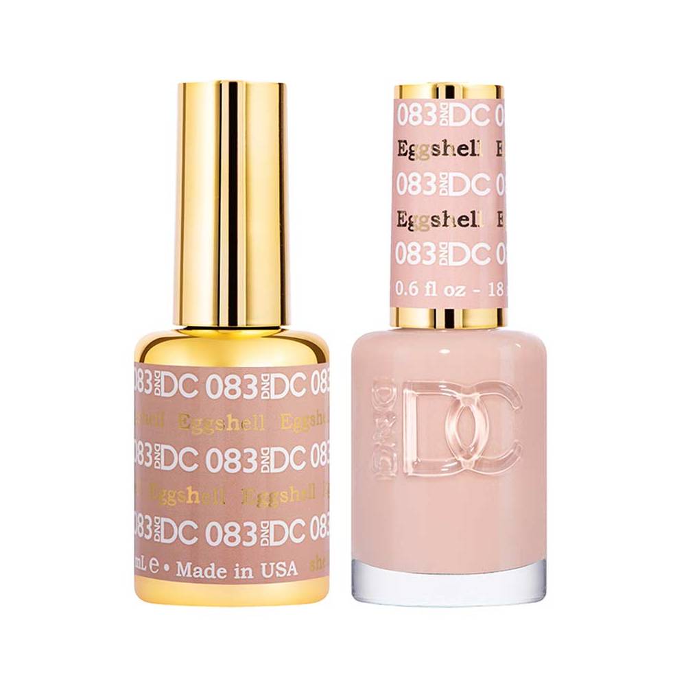 DND / DC Gel Nail Polish Matching Duo - 083 Eggshell – Skyline Beauty ...