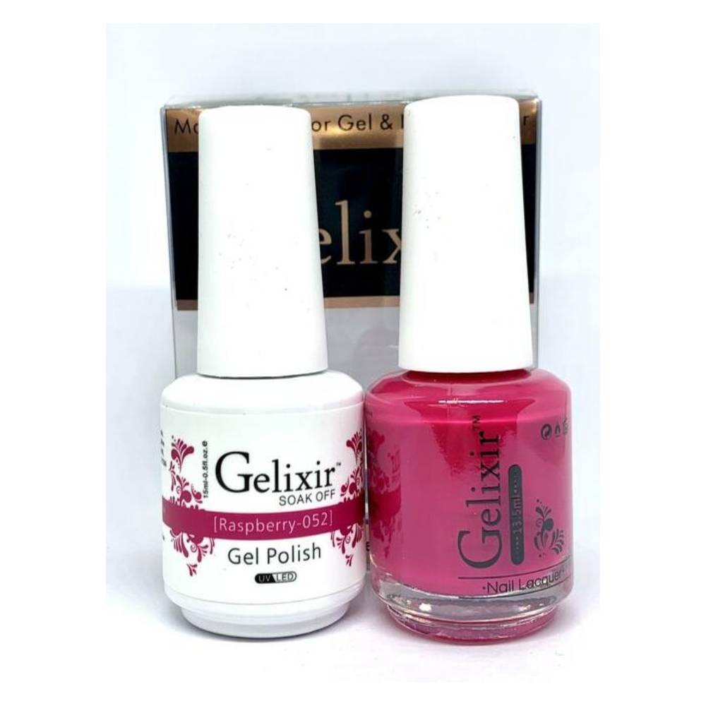 GELIXIR / Gel Nail Polish Matching Duo - 052 Raspberry – Skyline Beauty ...